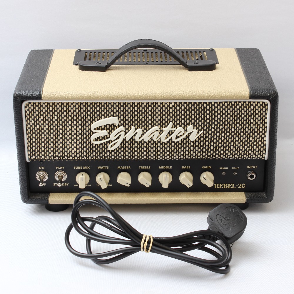 Used Egnater Rebel 20 20-Watt Guitar Valve Amp Head - Black/Blonde (U ...